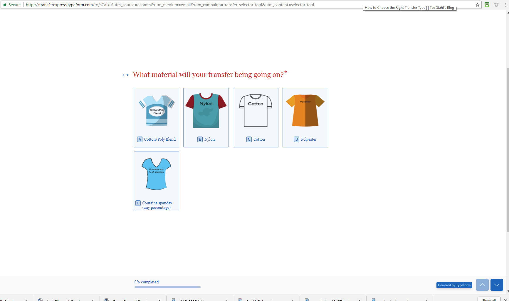 New Transfer Selector Tool