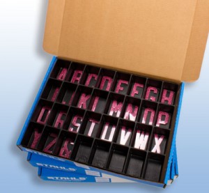 Stock Letters or Pre-Spaced Names